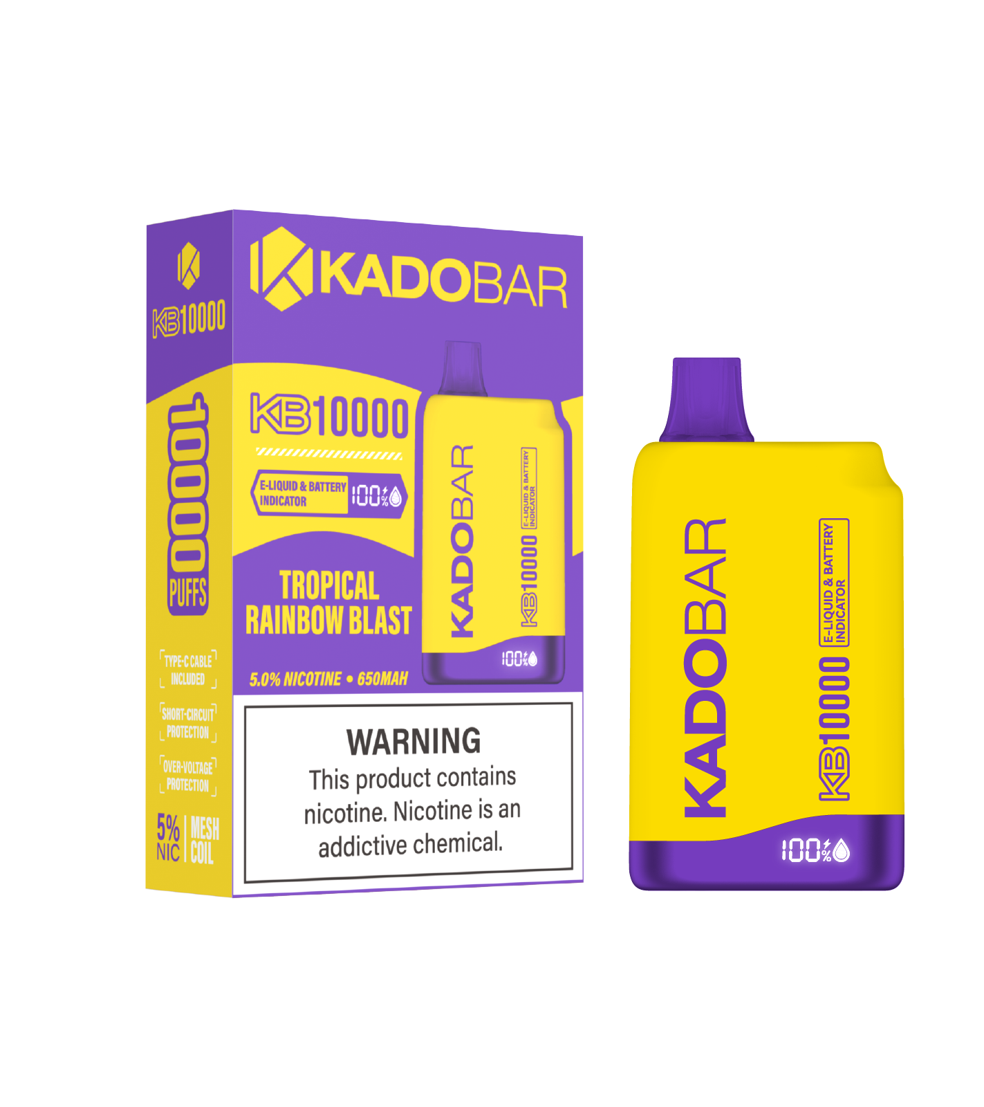 KadoBar 5% KB10000Puffs Disposable 5ct